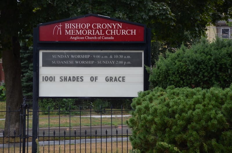 Church sign draws protest - Anglican Journal