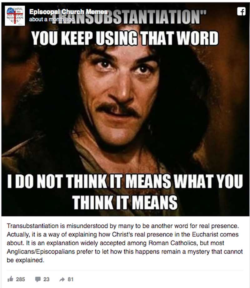 Episcopal Church Memes uses Facebook popularity to mix laughs ...