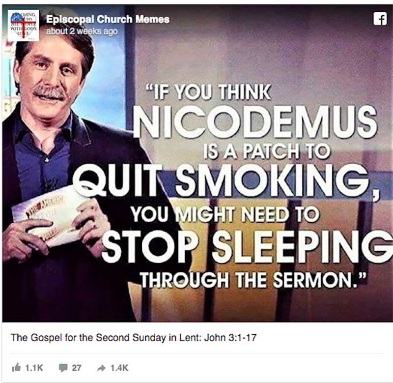 Episcopal Church Memes uses Facebook popularity to mix laughs ...