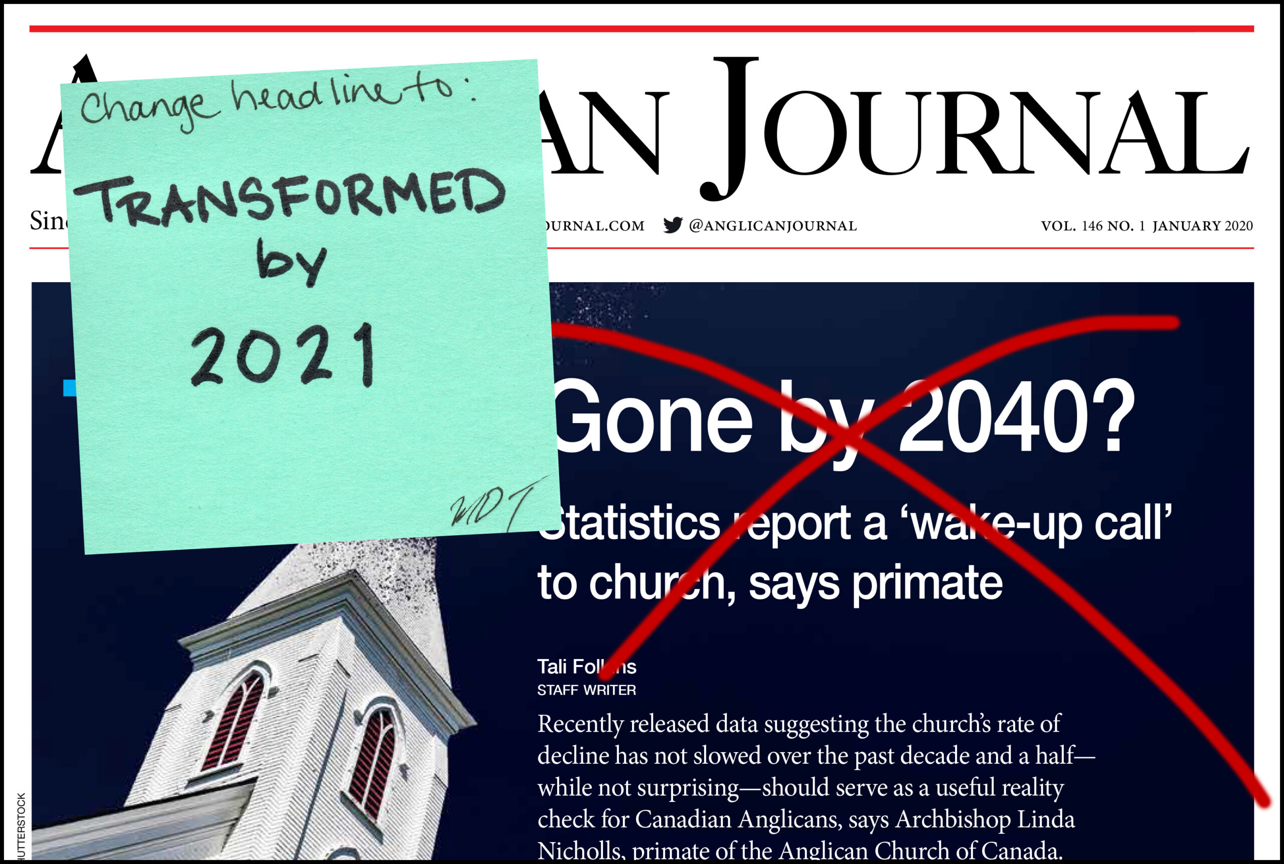 ‘Gone by 2040?’ How about 'Transformed by 2021?' - Anglican Journal